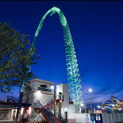 SkyCoaster (250 Ft, Green, Monopole, Arch) - Orlando, FL