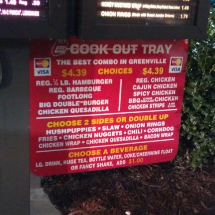 Cook Out - Fast Food Restaurant in Greenville